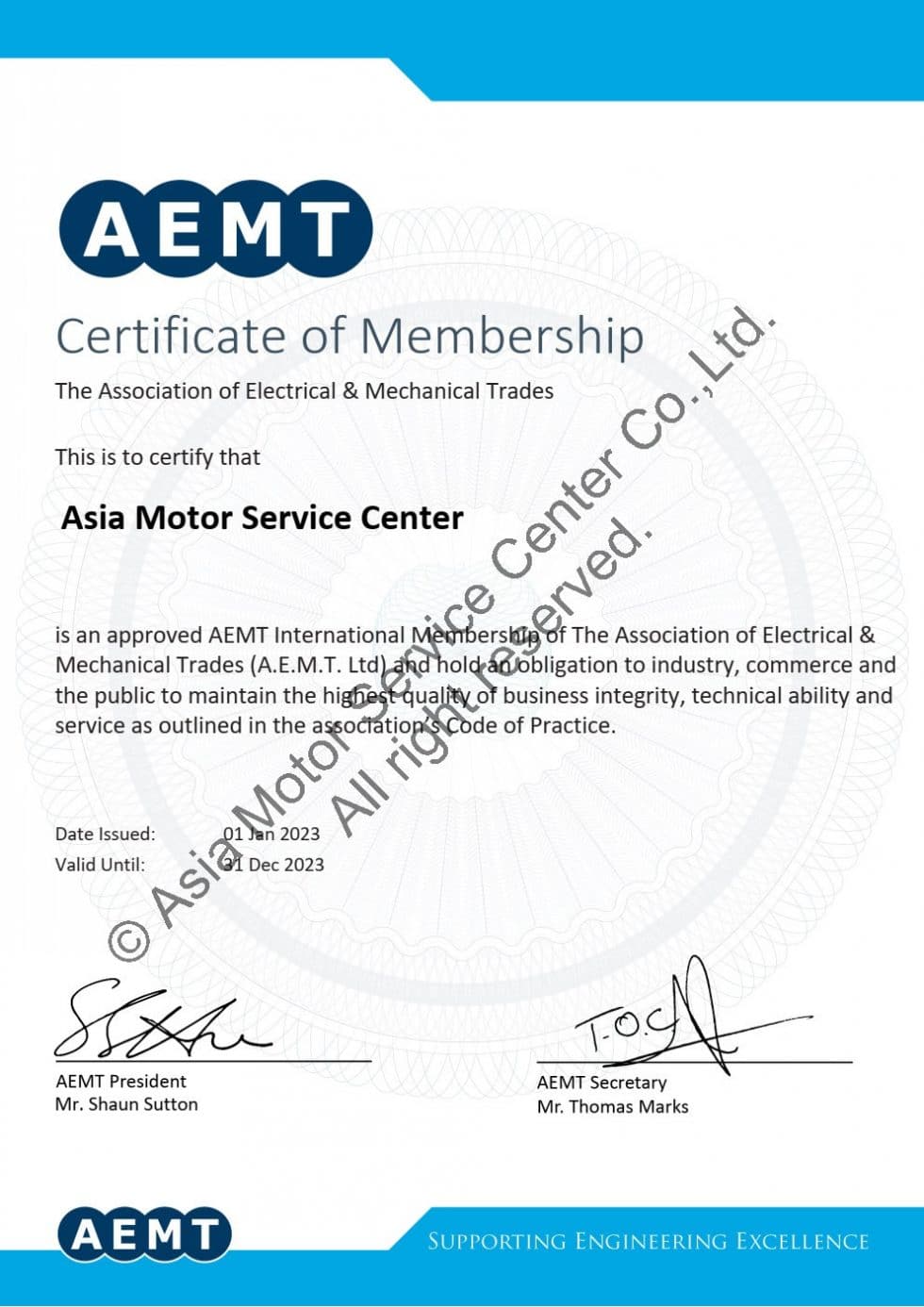 Partner | Asia Motor Service Center